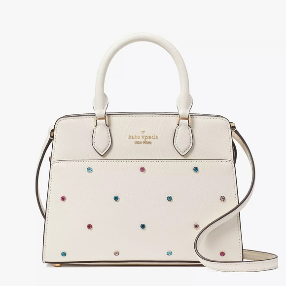 kate spade | Bags | Kate Spade Madison Festive Jewel Studded Saffiano ...